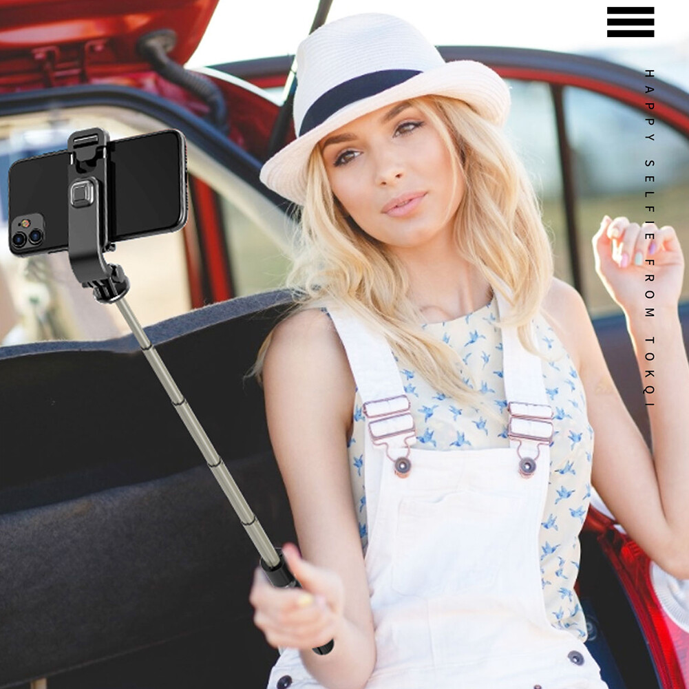 บลูทูธS Elfieสติ๊กการควบคุมระยะไกลขาตั้งกล้องโทรศัพท์มือถือภาพสดผู้ถือ ...