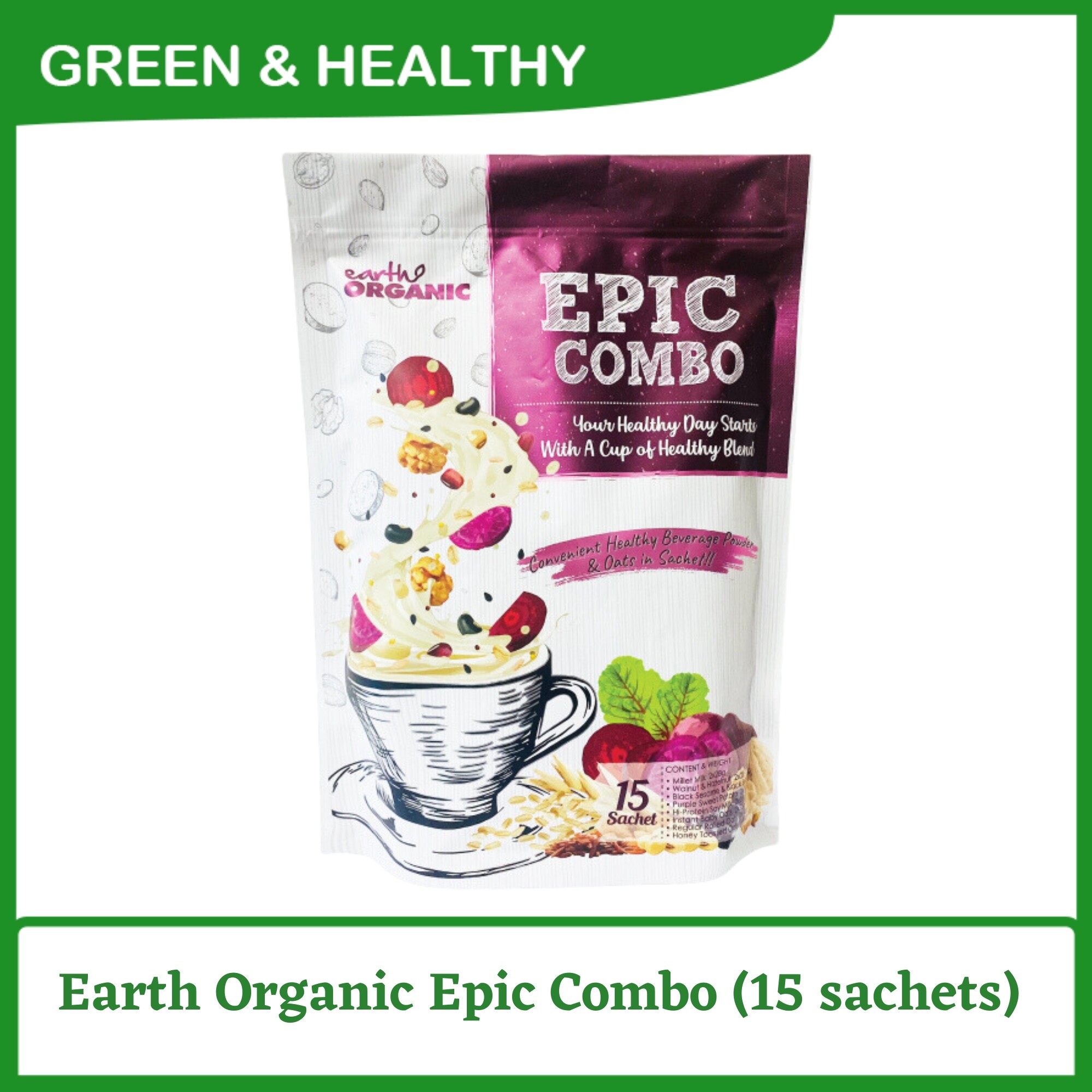 Earth Organic Epic Combo / Signature Combo (15s × 430g) | Lazada