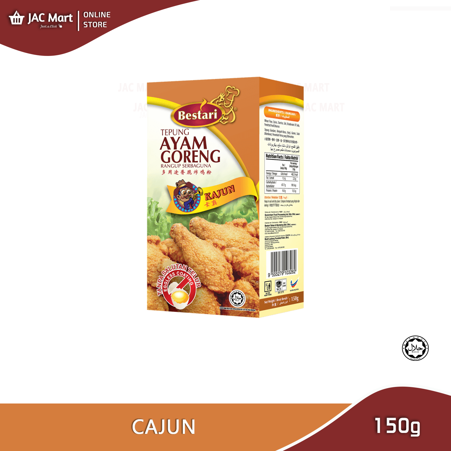 BESTARI Crispy Fried Chicken Coating Mix (Assorted Flavour) 150G | Lazada