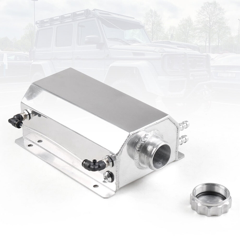 Universal 2L Alloy Engine Oil Fuel Gas Catch Can Breather Tank Bottle ...