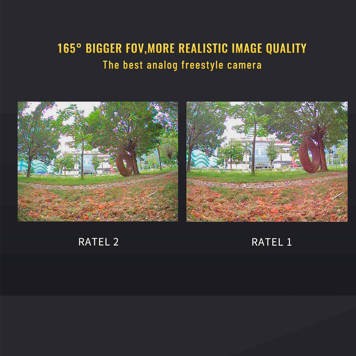 Caddx Ratel 2 1/1.8'' Starlight 1200TVL 2.1mm Lens FOV 165° NTSC/PAL 16 ...