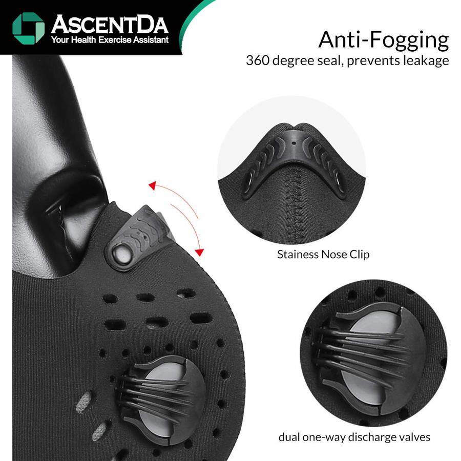 AscentDa Sport Dust Mask Cycling Running Outdoor Face Mask Starter ...
