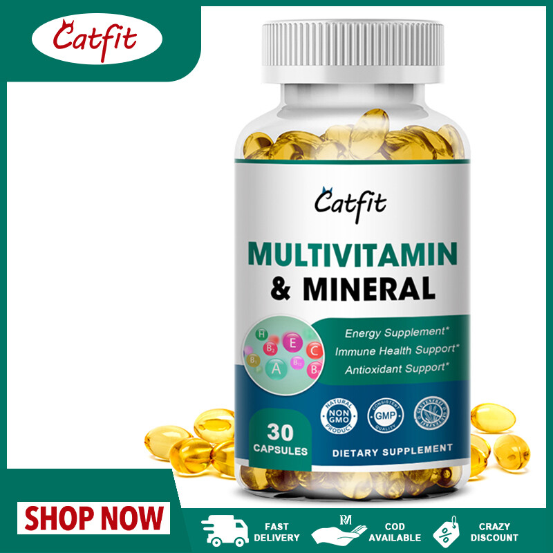 Catfit Multivitamin & Minerals Capsules Supplement Multi-Vitamins&Trace ...