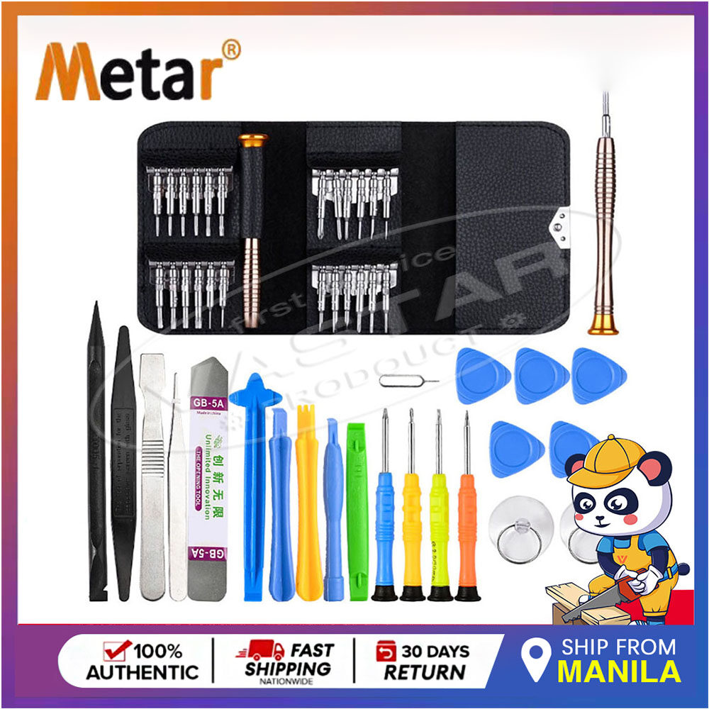 Metar Mobile Phone Repair Tools Opening Screwdriver Set for iPhone MacBook PC Computer ...