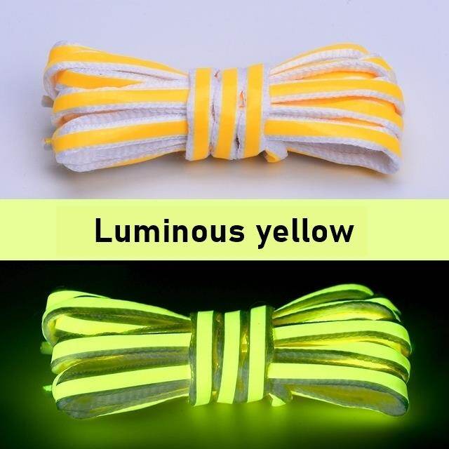 [HOT W] 100/120/140cm Luminous Shoelaces Glow In The Dark Night Color ...