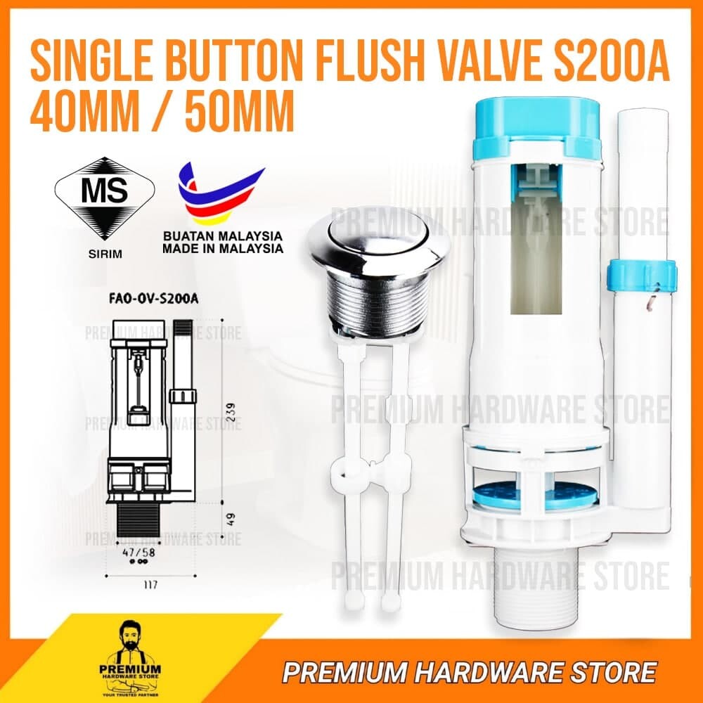 CISTERN MIDDLE PRESS INTERNAL / FLUSHING CISTERN ACCESSORIES PUSH ...