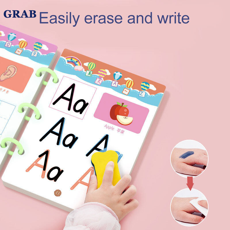 GRAB Magical Tracing Workbook for Kids Preschool Educational Toys with ...