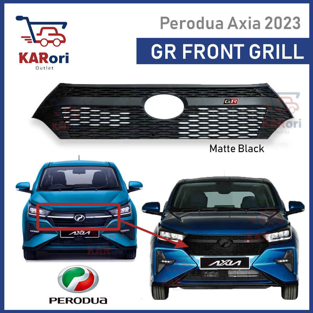 PERODUA AXIA 2023 FRONT GRILL Mesh Design ABS Grilles Bodykit Body Kit ...