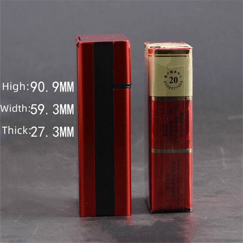Light Aluminum Cigarett Case Metal Shell Waterproof PC Tobaco Container ...