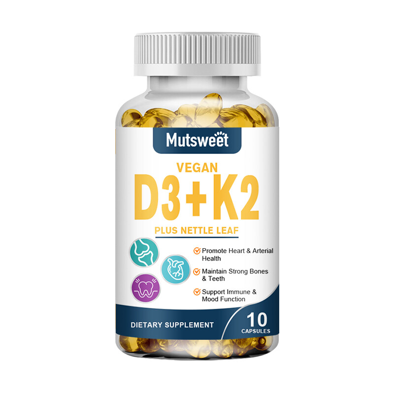 Vitamin D3K2 Capsules for Immune Support Heart & Arterial Health ...