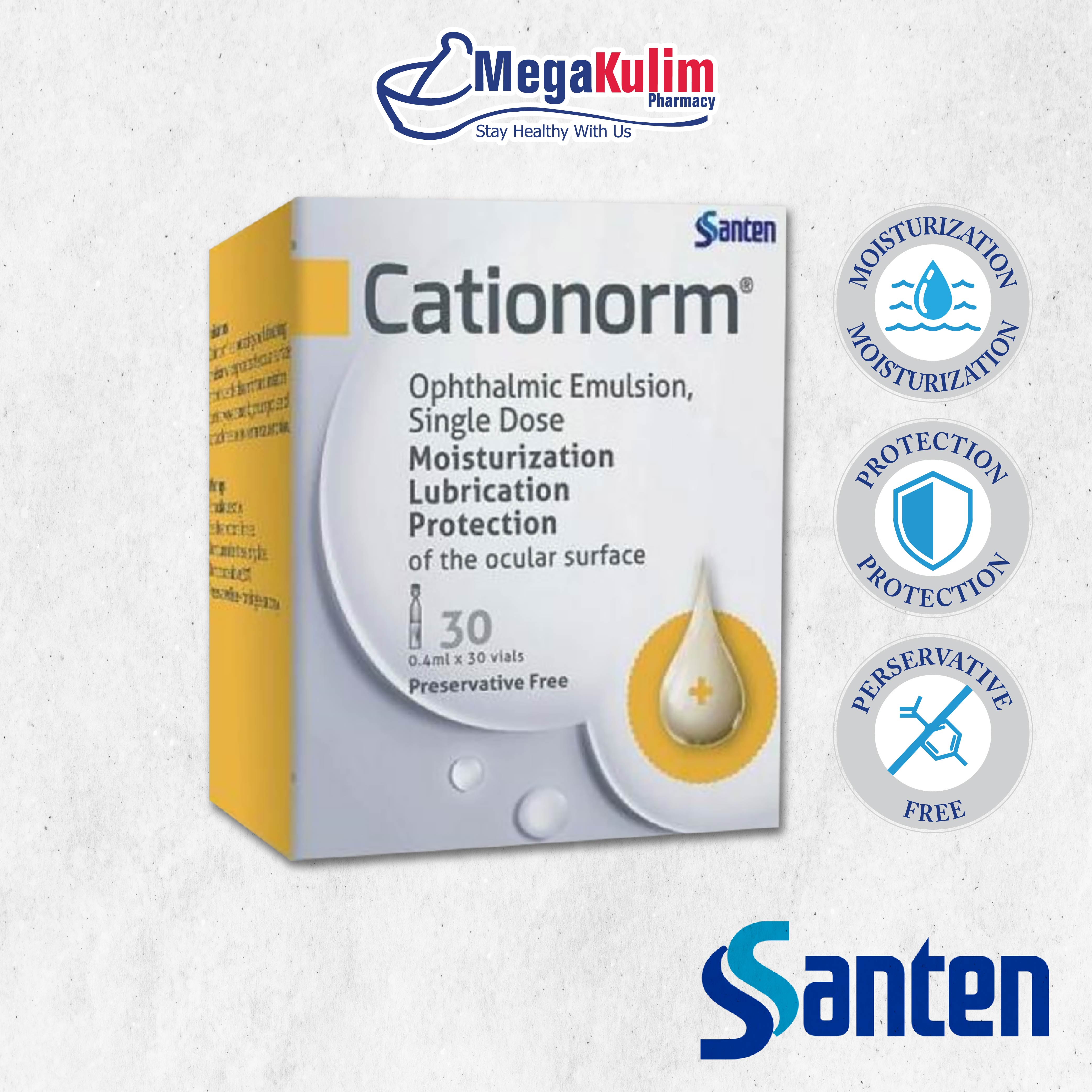 Cationorm Ophthalmic Emulsion Single Dose 30X0.4mL | Lazada