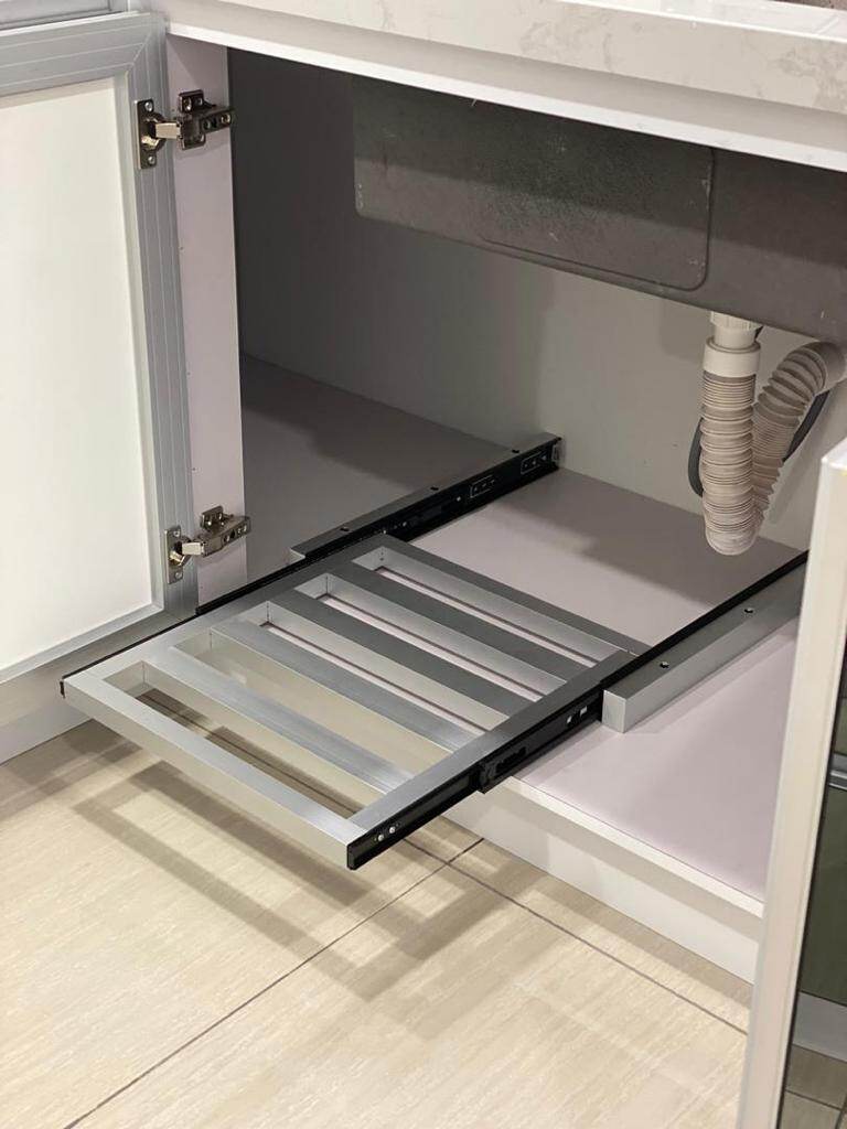 (READY STOCK)Kitchen Cabinet Aluminium Gas Cylinder roller Slide / Gas ...