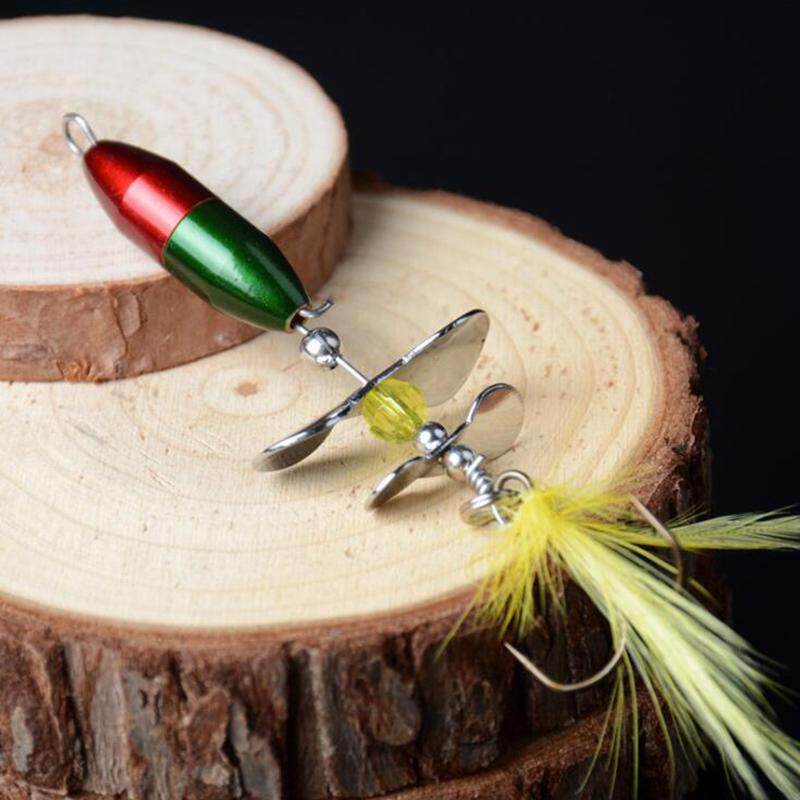 Long Casting Spinner Bait Fishing Lure Double Tail Propeller Trout Carp ...