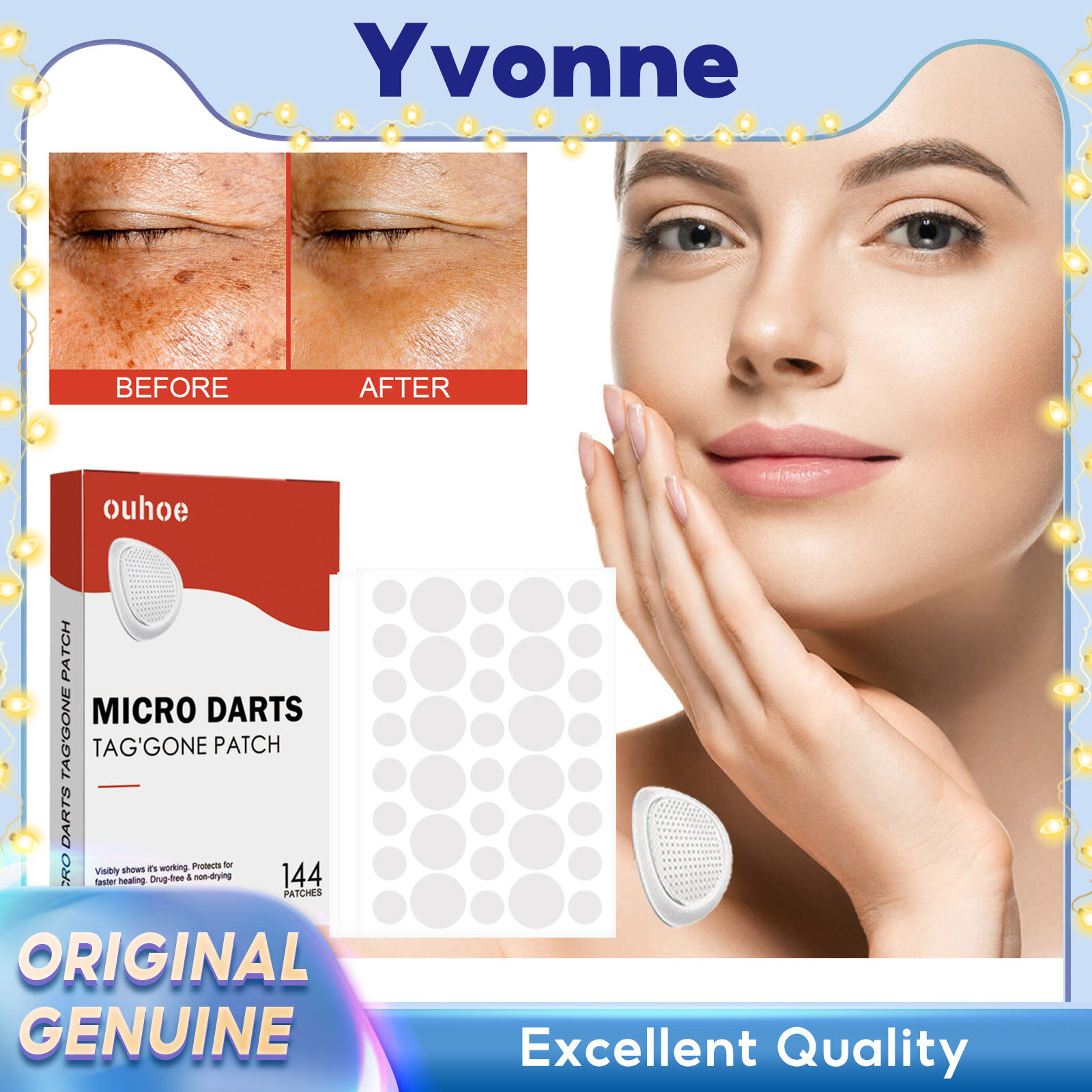 OUHOE Micro Darts Tag'gone Patch Face Skin Care Acne Pimple Patch 2 ...