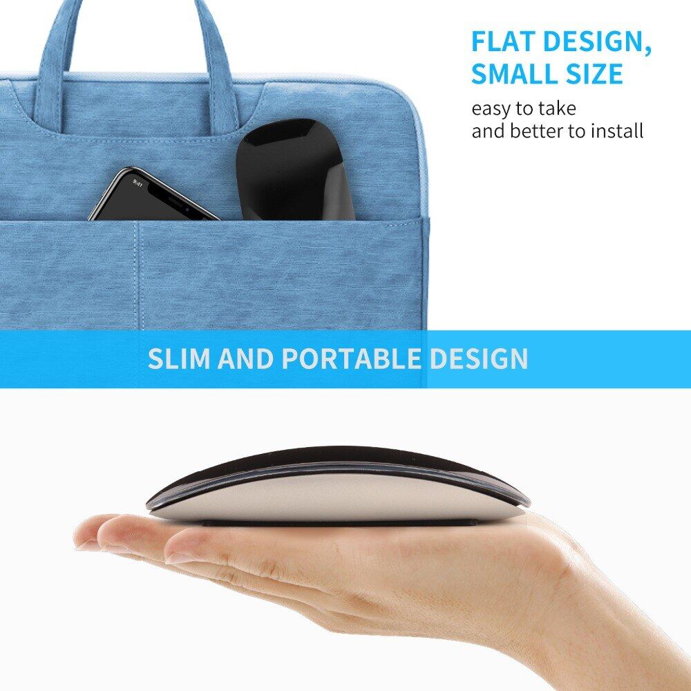 Bluetooth 4.0 Wireless Mouse Rechargeable Silent Multi Arc Touch Mice ...