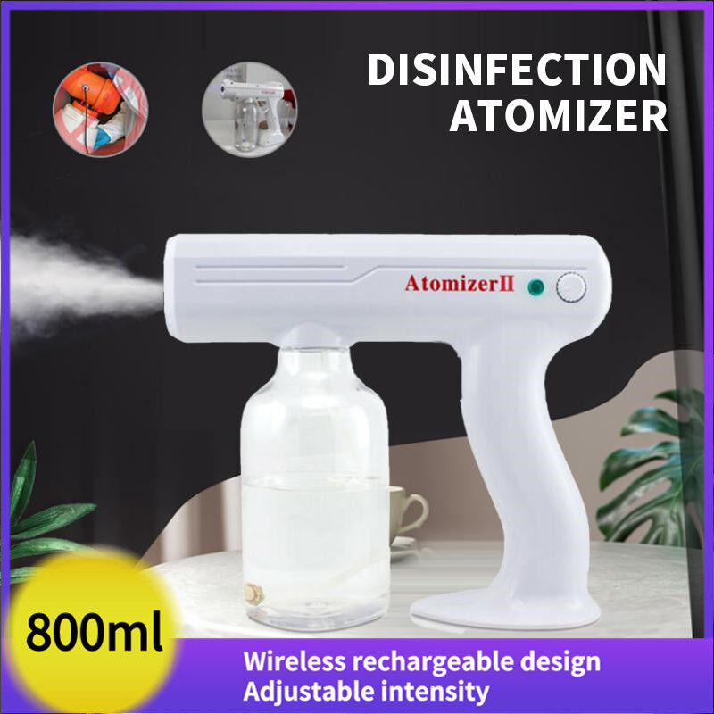 800ml Rechargeable Diffuser Electrostatic Fogger Disinfection Spray ...
