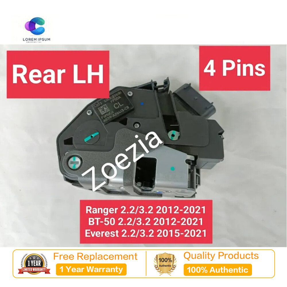 Door Latch Ford Ranger 2.2/3.2 2012-2021, BT-50 2.2/3.2 2012-2020 and ...