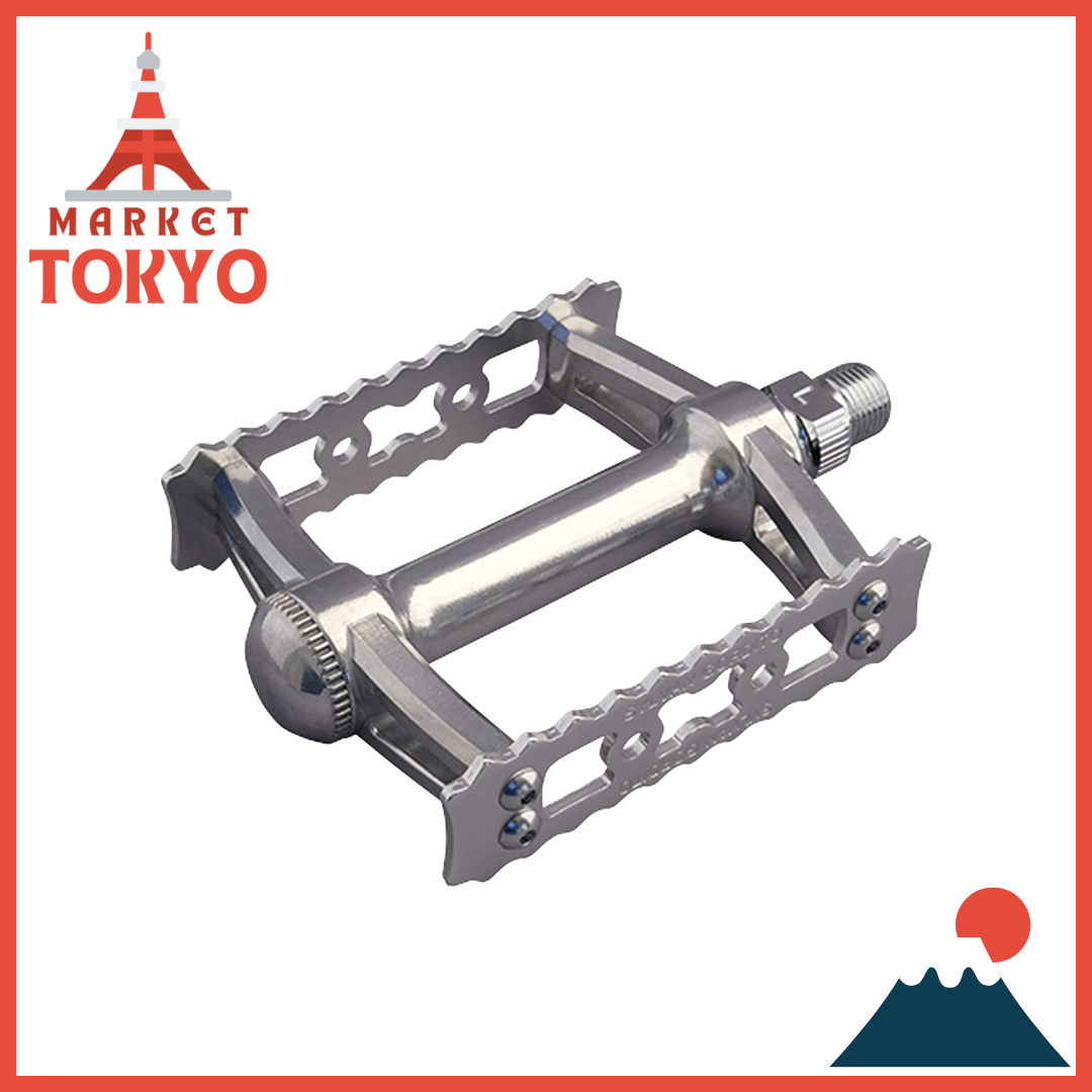MKS (Mikajima Manufacturing) Bicycle pedal SYLVAN Gordito, silver, 94mm ...