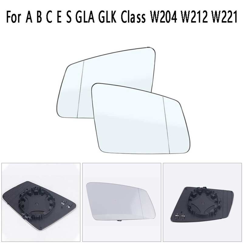 Right+Left Side Rearview Mirror Glass Len 2128100521 2128100621 for ...