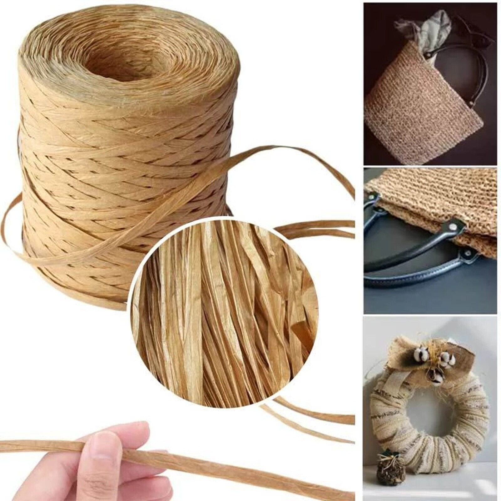 Harilla 200M กระดาษเส้นใยปาล์มริบบิ้นเป็นมิตรกับสิ่งแวดล้อม Twine ...