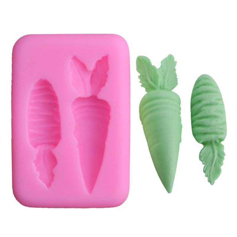 Carrot 3D Silicone Mold Fondant Cake Chocolate Decorating Sugarcraft ...