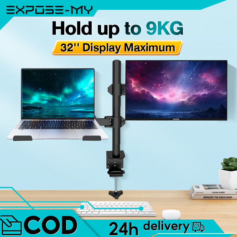 Monitor Stand Mount Bracket Single Dual Arms With Tray Bearing 10kg ...
