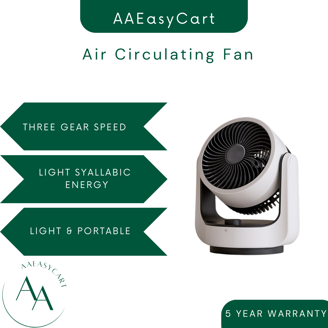 Air Circulation Fan 3 Blade Fan 3 Wind Speed Strong Wind Fan with Cool ...