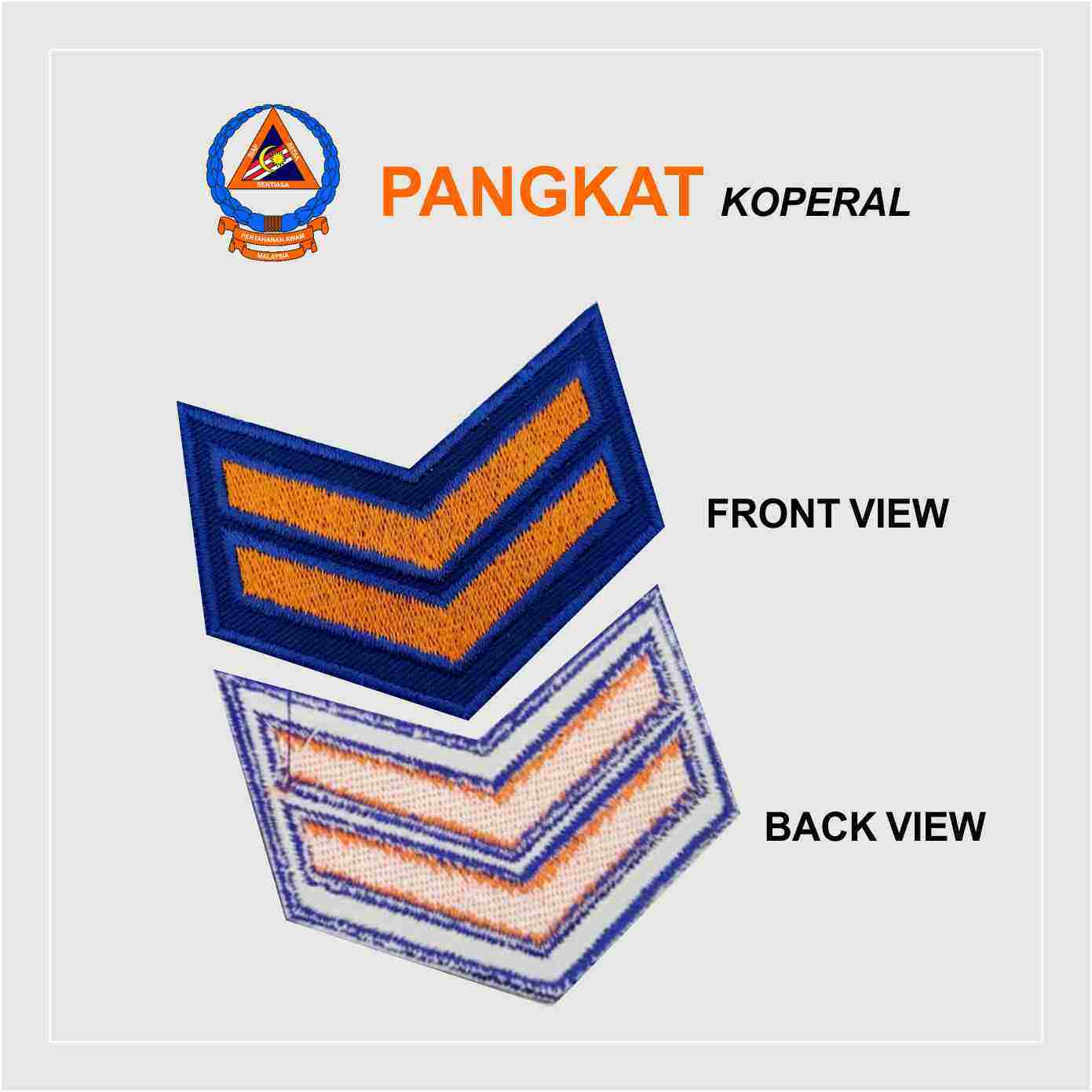 RANK PANGKAT APM KAIN/ PANGKAT SULAM APM 1 PAIR | Lazada