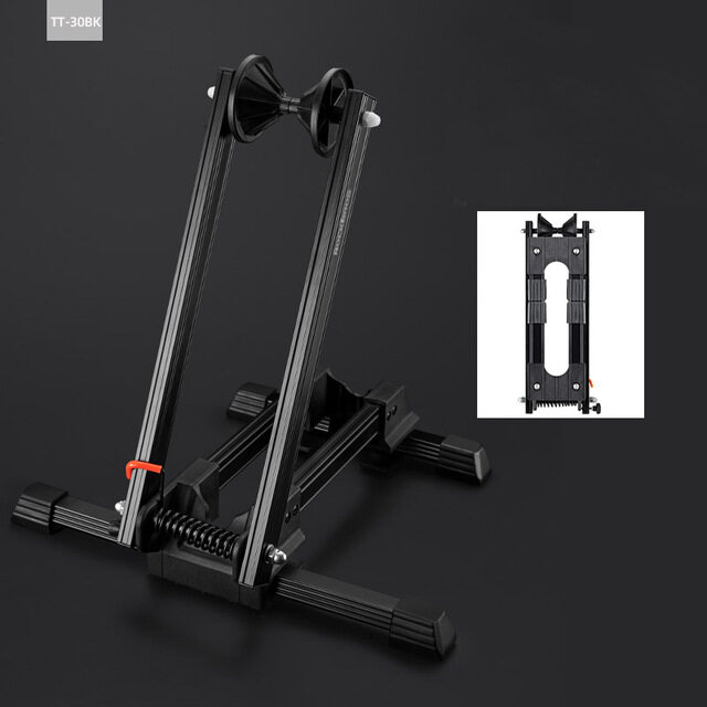 ROCKBROS Foldable Bike Stand Portable Bicycle Storage Holder Floor ...