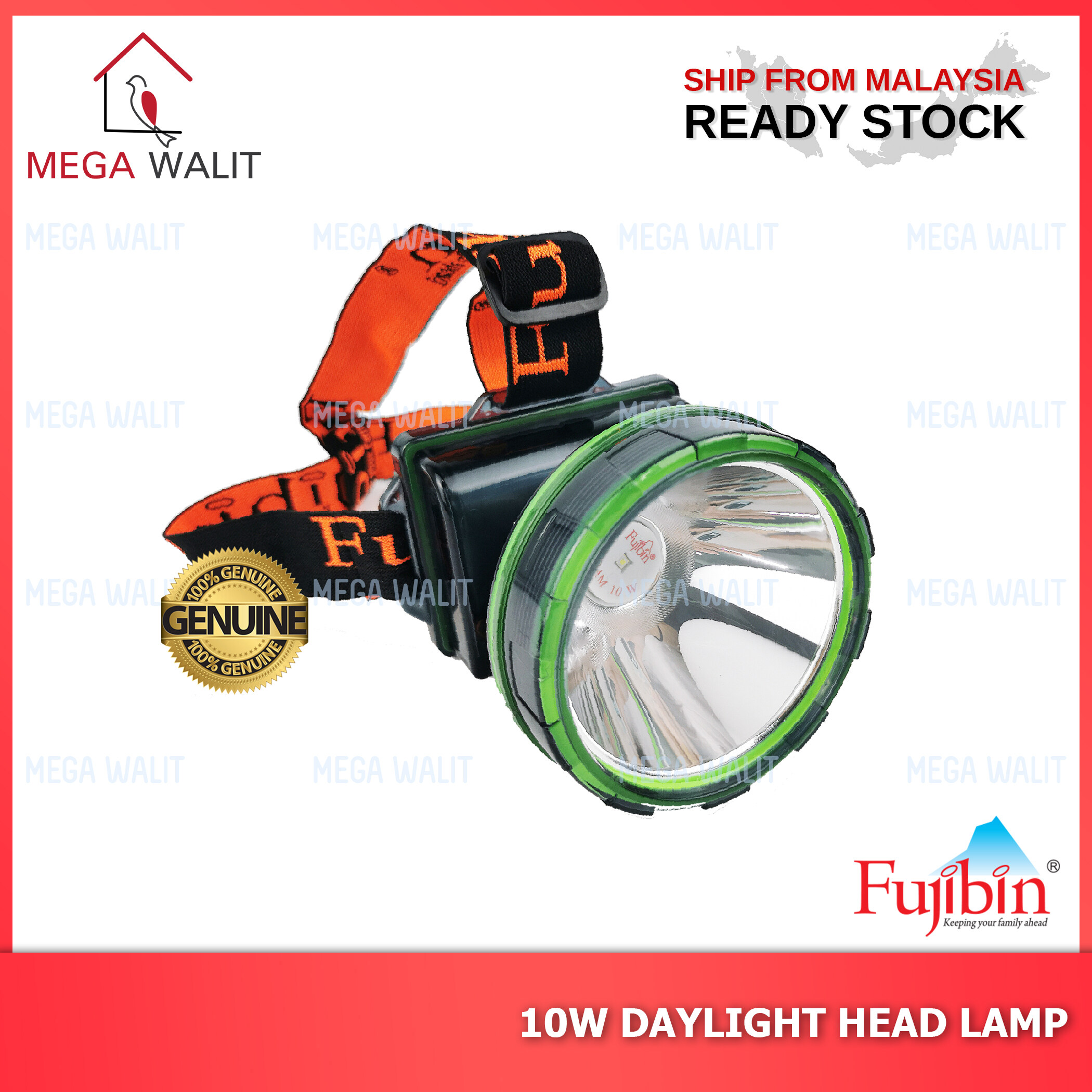 Fujibin 10W LED Headlamp Rechargeable DAYLIGHT | Lazada
