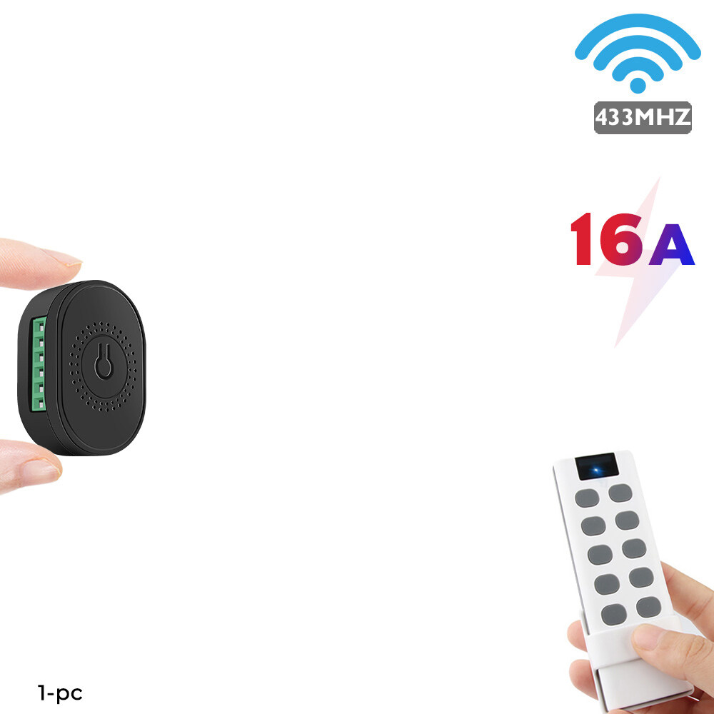 SMATRUL Wireless Switch 433Mhz RF, 10 Key Remote Control, Mini ...