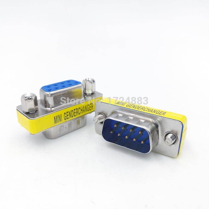 DB9/DB15มินิเพศเปลี่ยนอะแดปเตอร์ RS232 Com D-Sub ชายหญิง VGA เสียบ ...