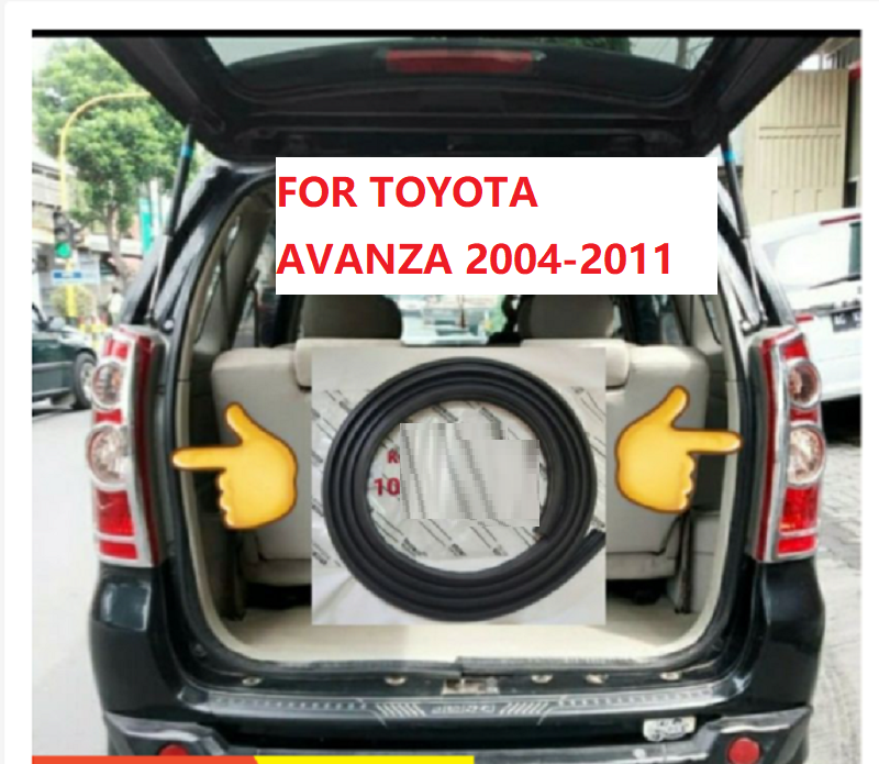 Rear Door Weatherstrip Tailgate Rubber Seal Strip For Toyota AVANZA ...