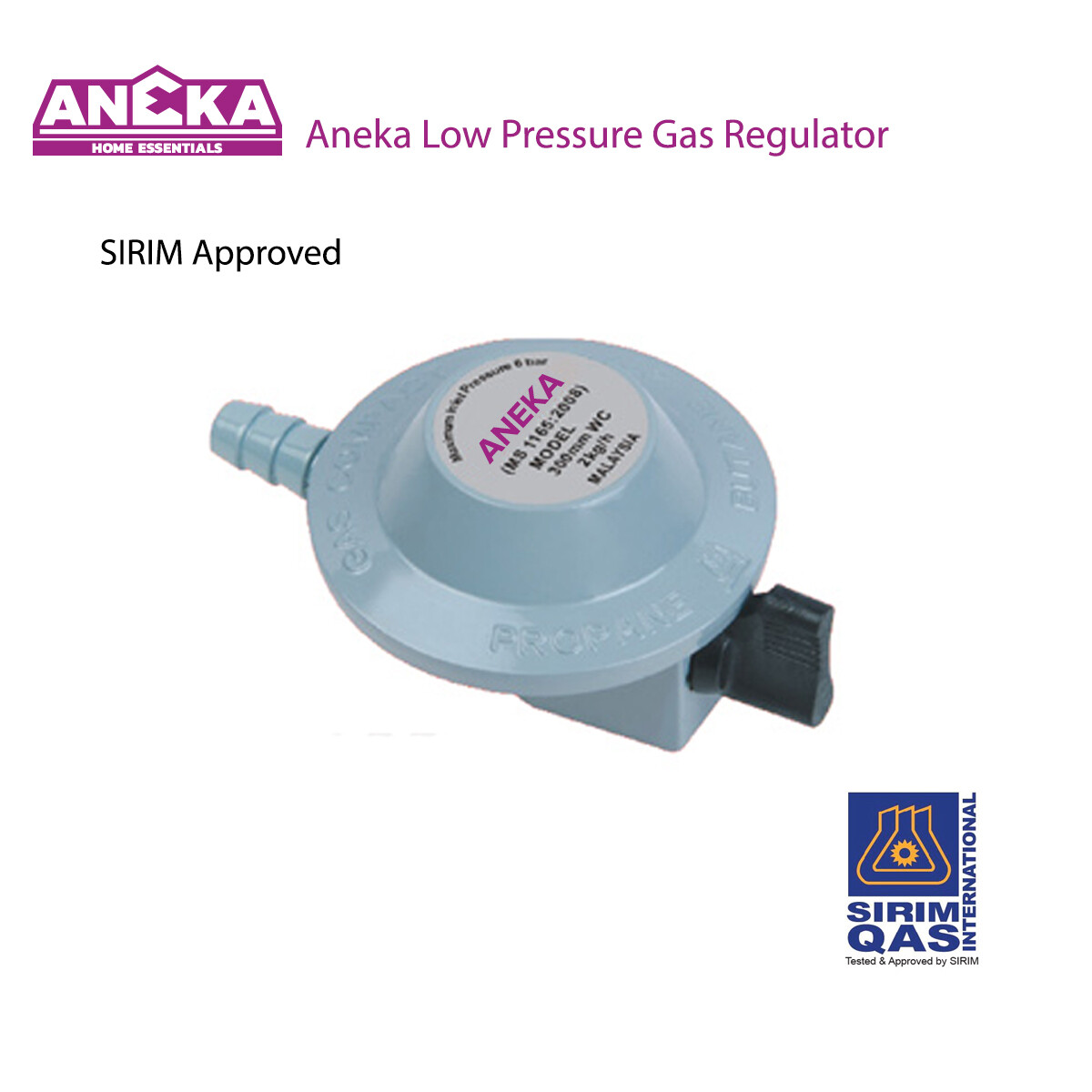 Aneka Low Pressure Gas Regulator SIRIM Approved Gas Cooker Regulator ...