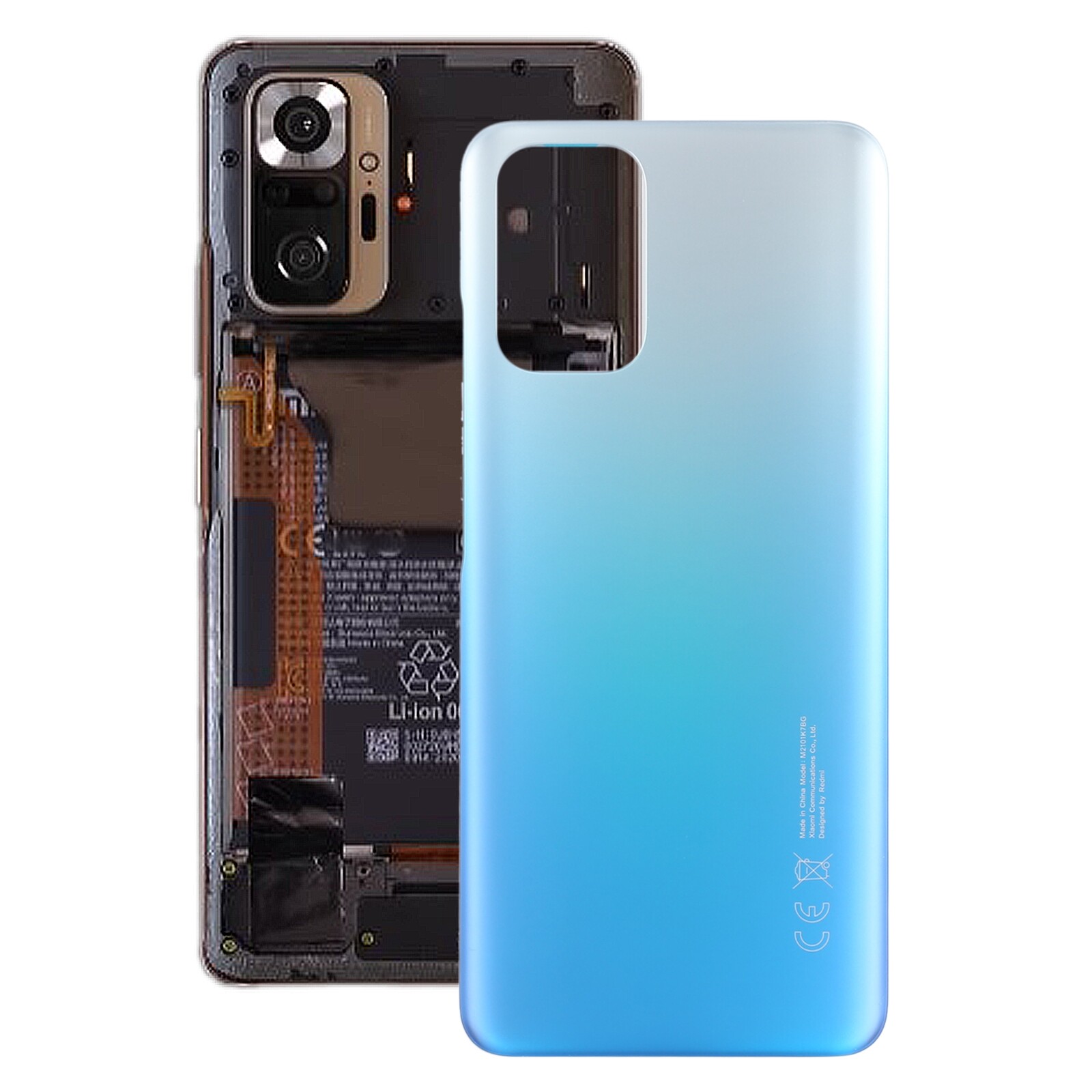 ฝาหลังเดิมสำหรับ Xiaomi Redmi Note 10S M2101K7BG | Lazada.co.th