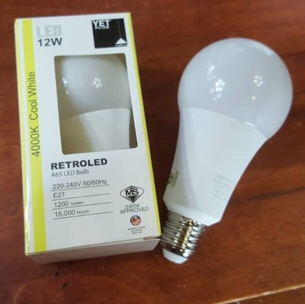 [SIRIM APPROVED] 10W LED BULB YET PLUS E27 RETROLED BULB WARM WHITE ...