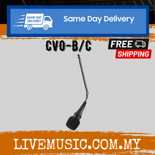 Shure CVO-B/C Centraverse Overhead Cardioid Condenser Microphone - Black ( CVOBC / CVO B/C ...