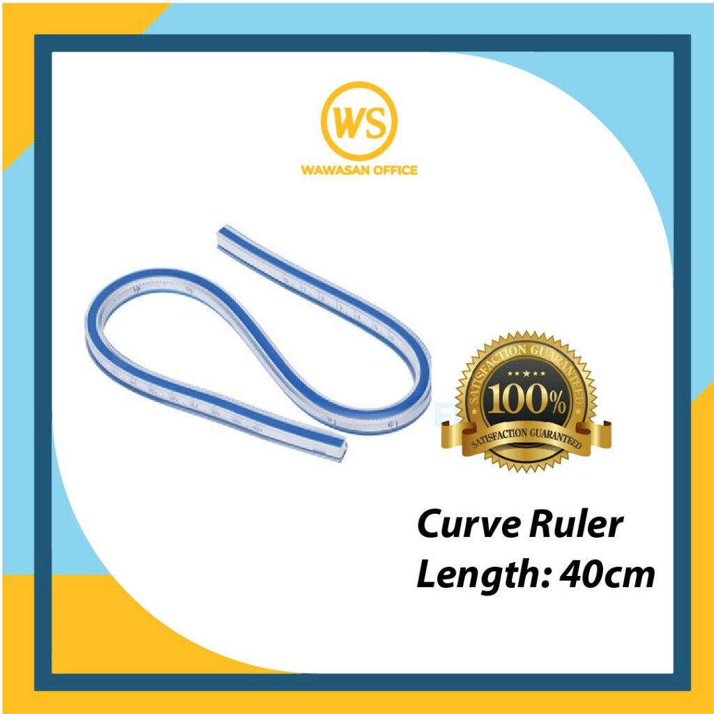 Flexible Ruler / Flexible Curve Ruler / Soft Ruler / Pembaris Fleksibel ...