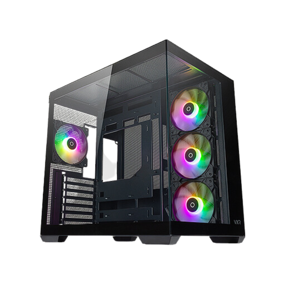 Rextech Tecware Vxr Evo Dual Chamber Infinity Tg Argb Atx Case Black White Lazada