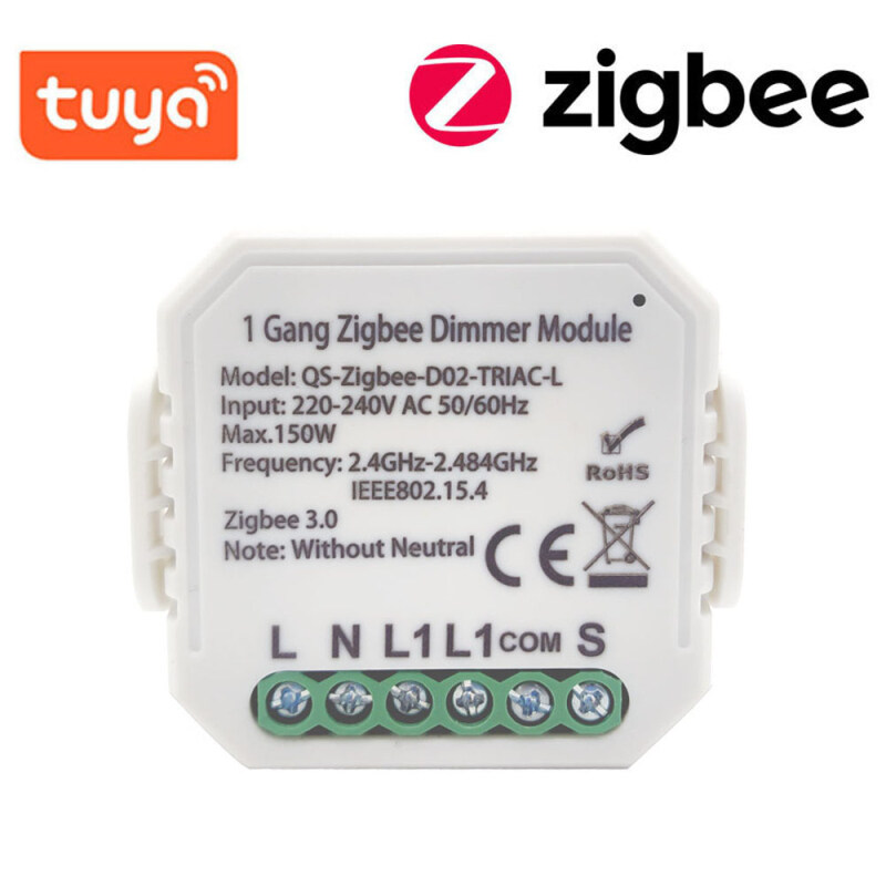 1 Gang Zigbee โมดูลหรี่ไฟ Tuya สมาร์ทสวิตช์หรี่ Wifi ไม่มีรีเลย์บ้าน ...