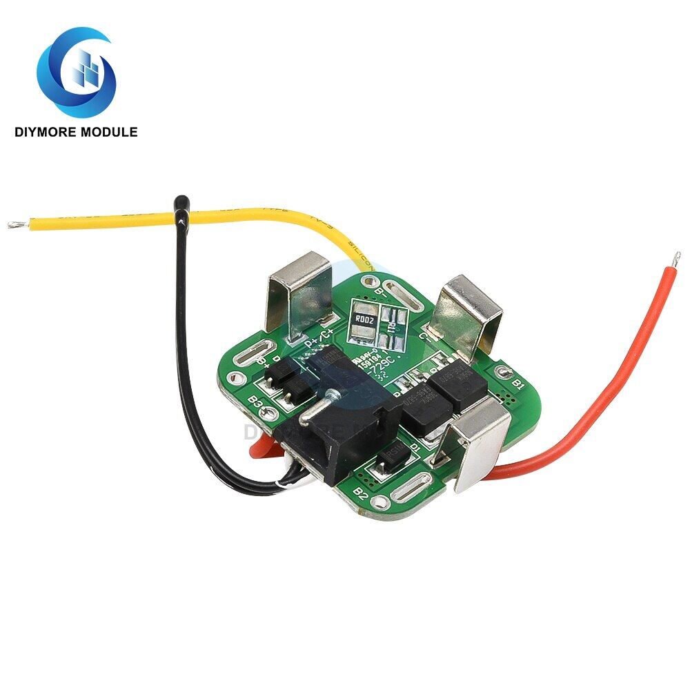 BMS 4S 14.8V 2MOS 18650แบตเตอรี่ลิเธียมชาร์จแผ่นป้องกัน DC Plug In ...