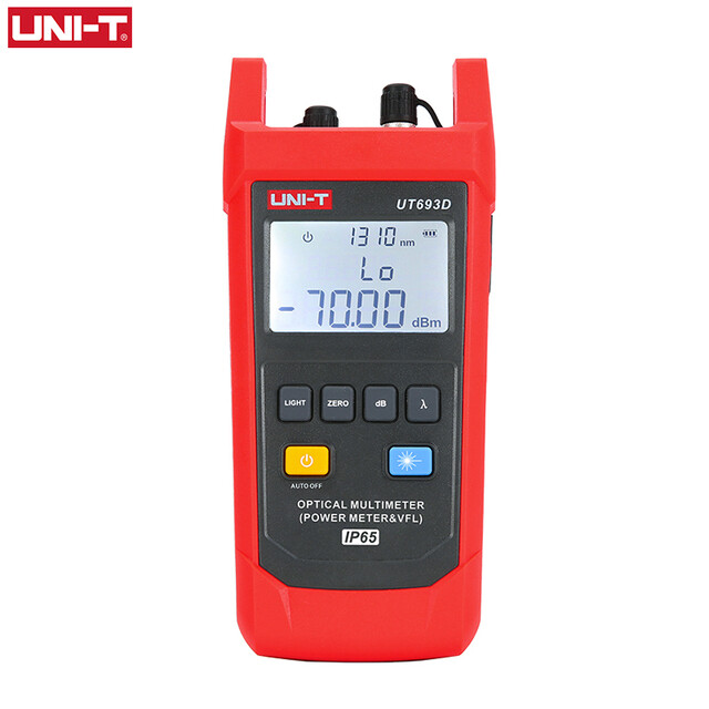 UNI-T เครื่องมือไฟเบอร์ออปติก Optical Power Meter Visual Fault Locator UT692D UT693D -70-10dBm ...