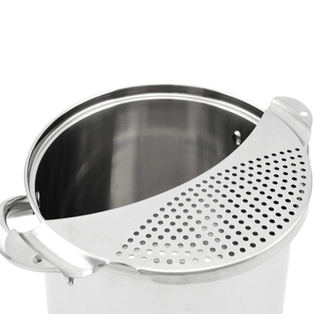 Stainless Steel Pot Strainer Rice Sieve Filter Pasta Spaghetti Draining ...