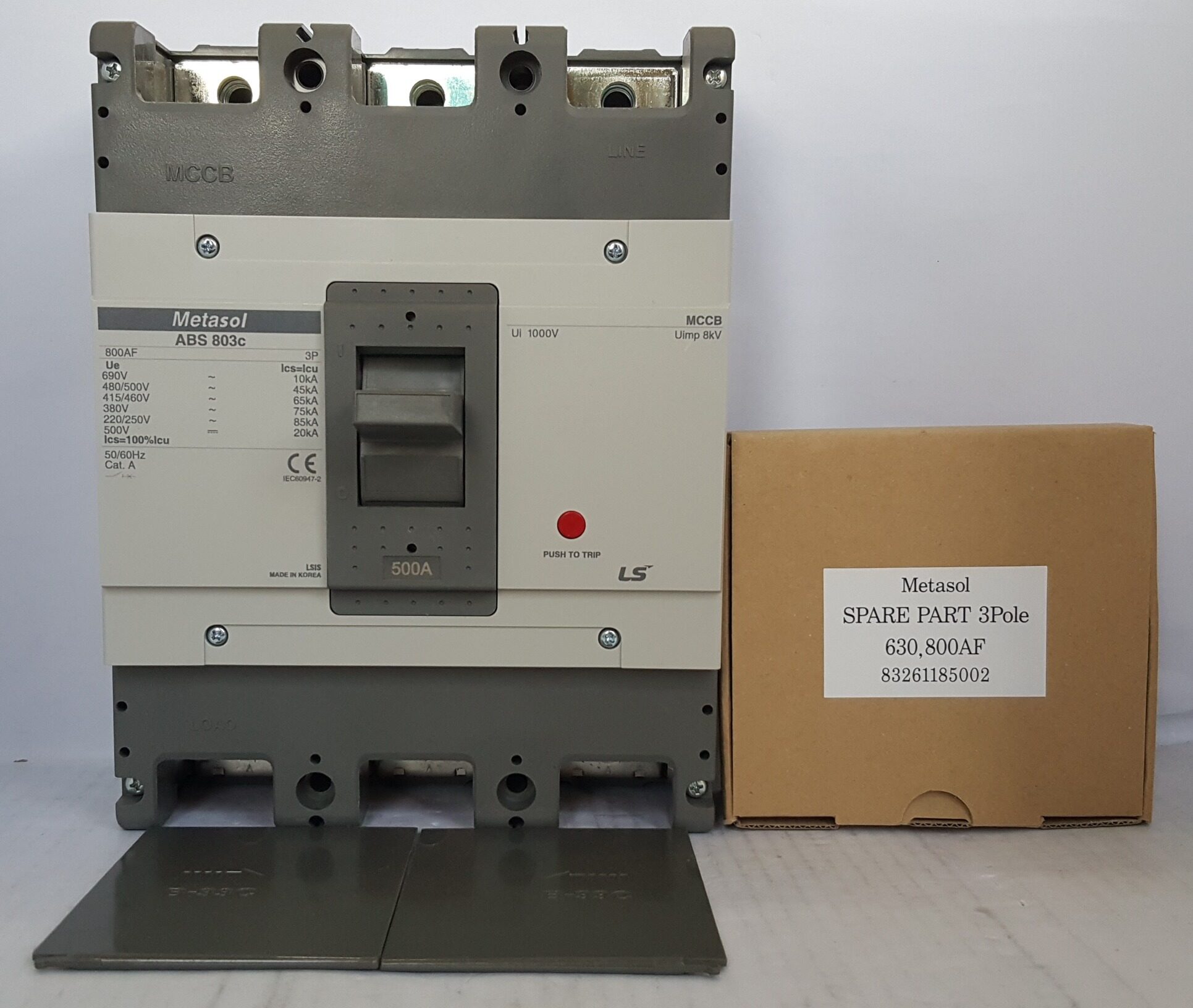 LS MCCB 500-1200A 500A 630A 700A 800A 1000A 1200A 65KA 3POLE ABH403C ...