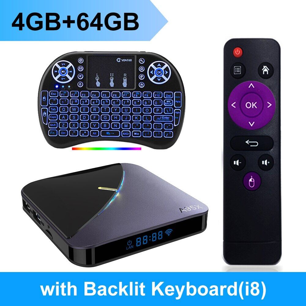 A95X F3 Air II RGB สมาร์ทกล่องทีวี Android 11 Amlogic S905W2 4GB 64GB ...