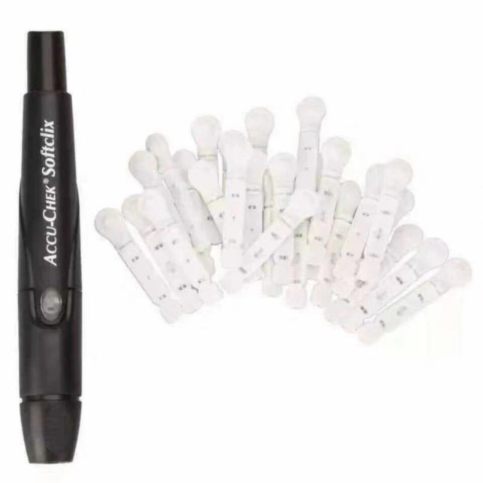 Accu-Chek Softclix Lancing Device And 50's Blood Collection Lancets ...
