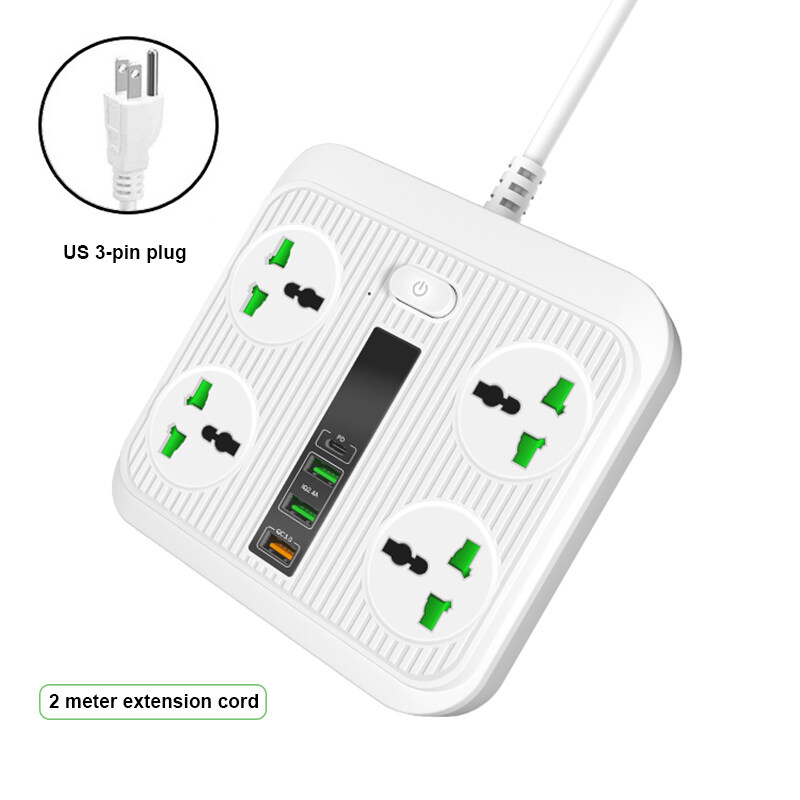 [LSG] Universal power socket extension cord 2 meter, with PD and QC3.0 ...