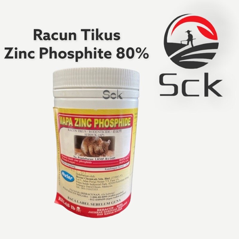 Mapa Zinc Phosphide 1kg/Hextar/Serbuk Hitam/Racun Tikus | Lazada
