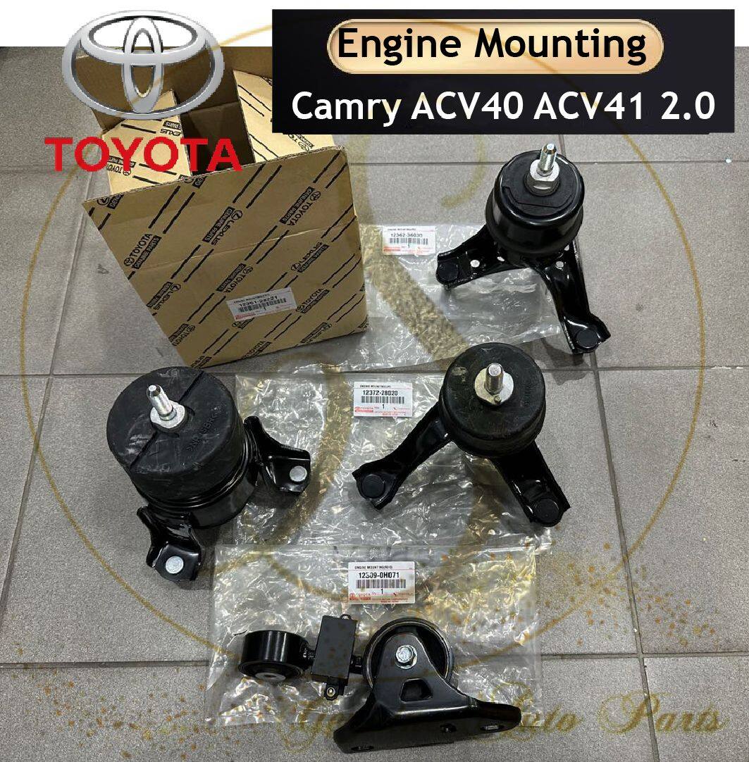 (100% ORIGINAL) TOYOTA CAMRY ACV40 ACV41 2.0 ENGINE MOUNTING SET 12361 ...