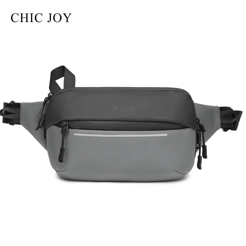 Cjoy กระเป๋าสะพายข้างผู้ชายใหม่ กระเป๋าสะพายไหล่เดียว กระเป๋าคาดหน้าอกแบบเรียบง่าย กระเป๋าคาดเอว ...